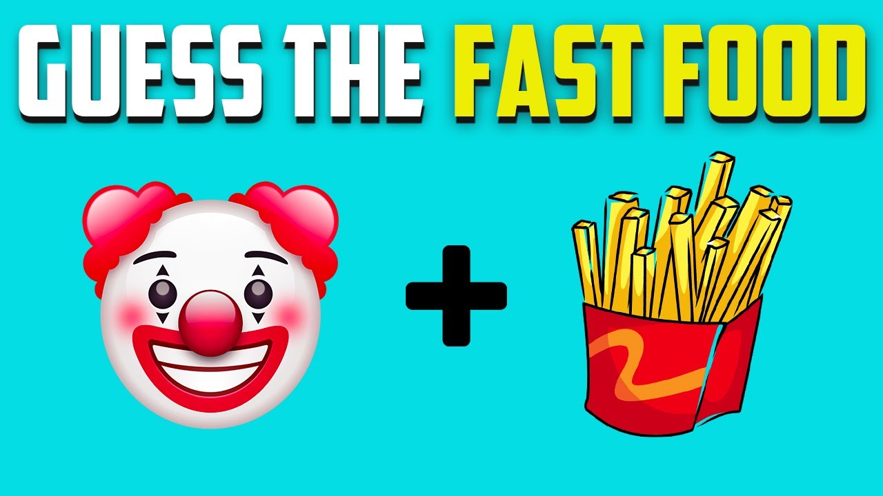 Try To Guess The Restaurant By Emoji | Fast Food Emoji Quiz - YouTube