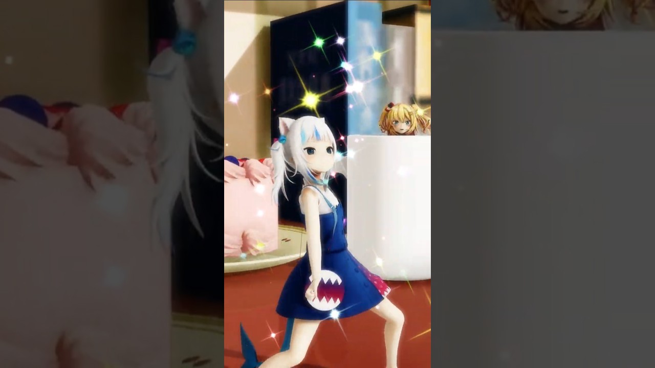 【Hololive MMD】Smol Gawr Gura Dancing California Gurls while Hachaama ...