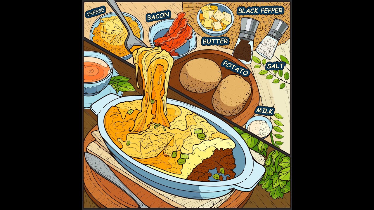 Zen Color Paint by Numbers app Color with me Mashed Potato Dish # ...