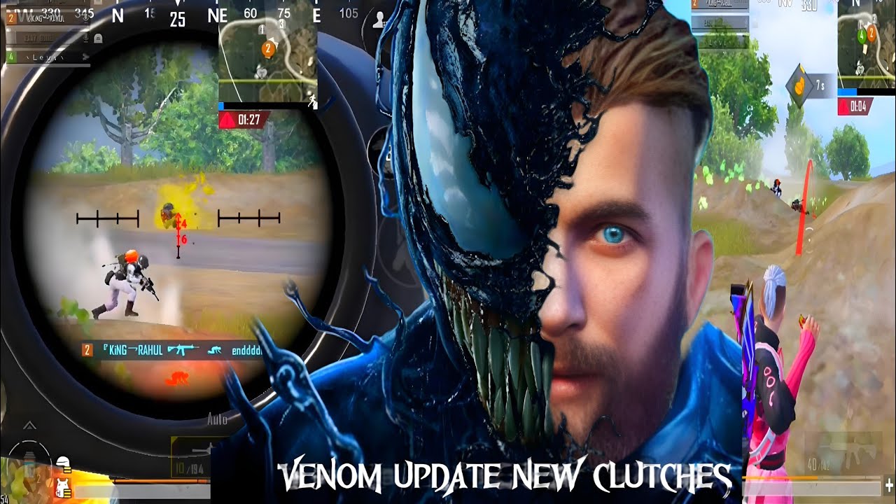 VENOM NEW UPDATE 👿 HACKER CONQUEROR LOBBY 1V4 CLUTCHES 😱 Top Rank ...