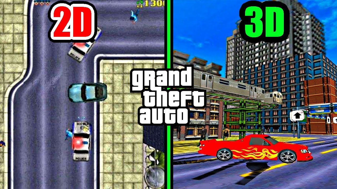 Si los GTA 2D fueran en 3D - YouTube