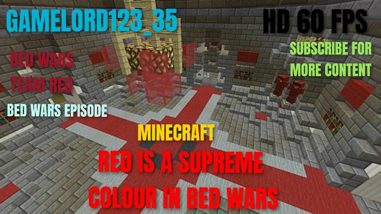 RED IS SUPREME COLOUR IN MINECRAFT BEDWARS | RED BED REDEMPTION - YouTube