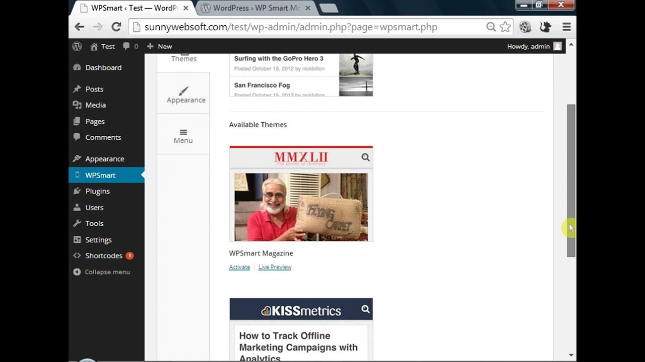 WP Smart Mobile Theme Plugin WordpressTutorial - YouTube