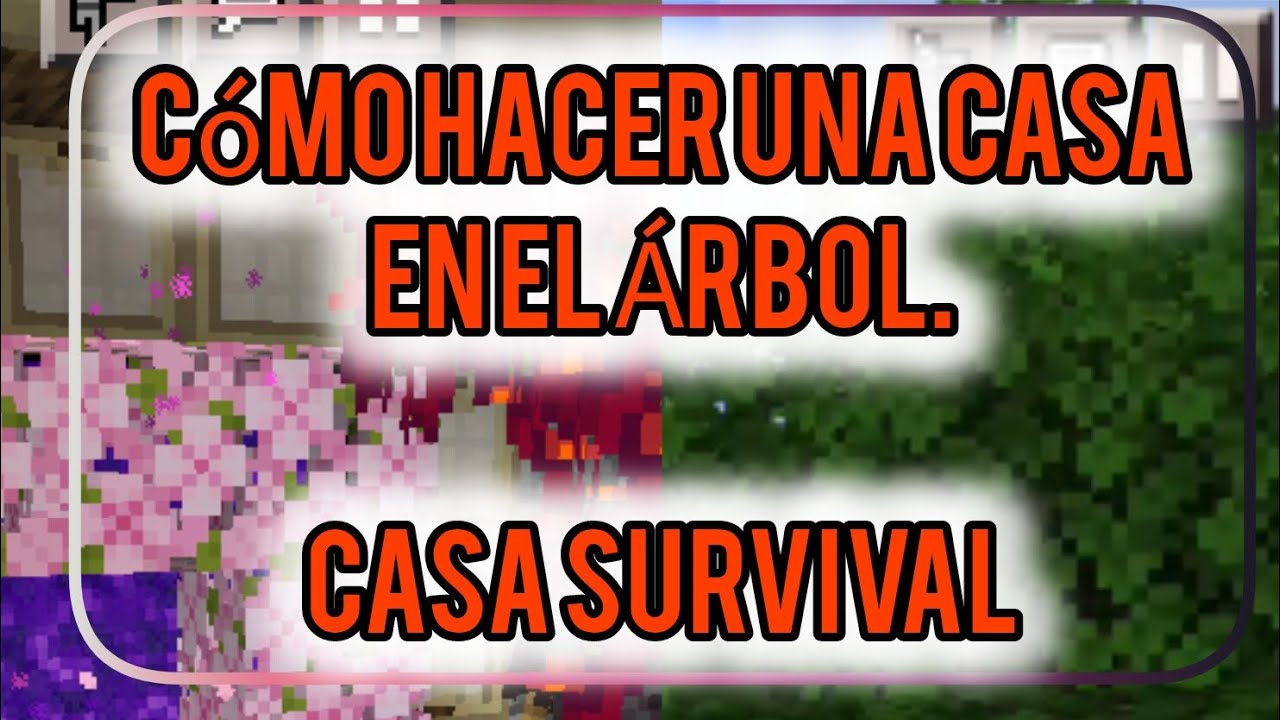 Cómo hacer una Casa en el Árbol en Minecraft Bedrock/Java. Casa Survival🔥🎮 - YouTube