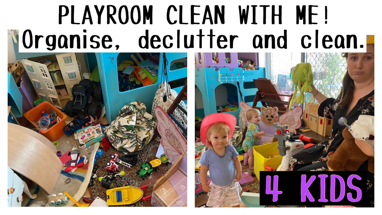 PLAYROOM CLEAN WITH ME! Organise, declutter and clean* motivation* 2 ...