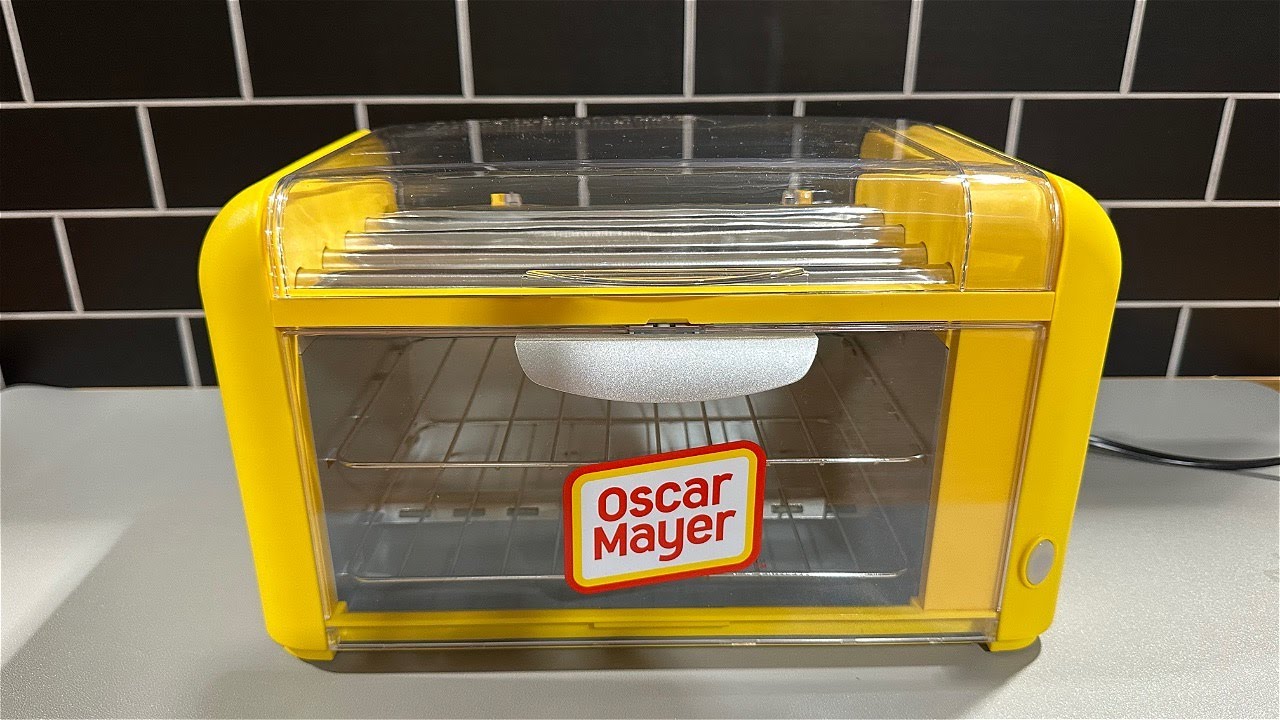 Nostalgia Oscar Mayer Extra Large Hot Dog Roller and Toaster - YouTube