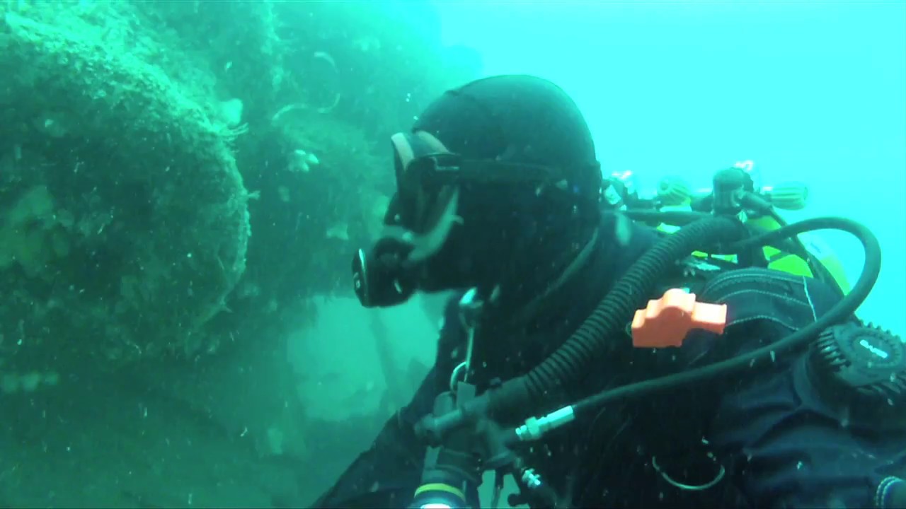 Scuba diving the wreck of Cunard liner RMS Alaunia (sunk 1916) - YouTube