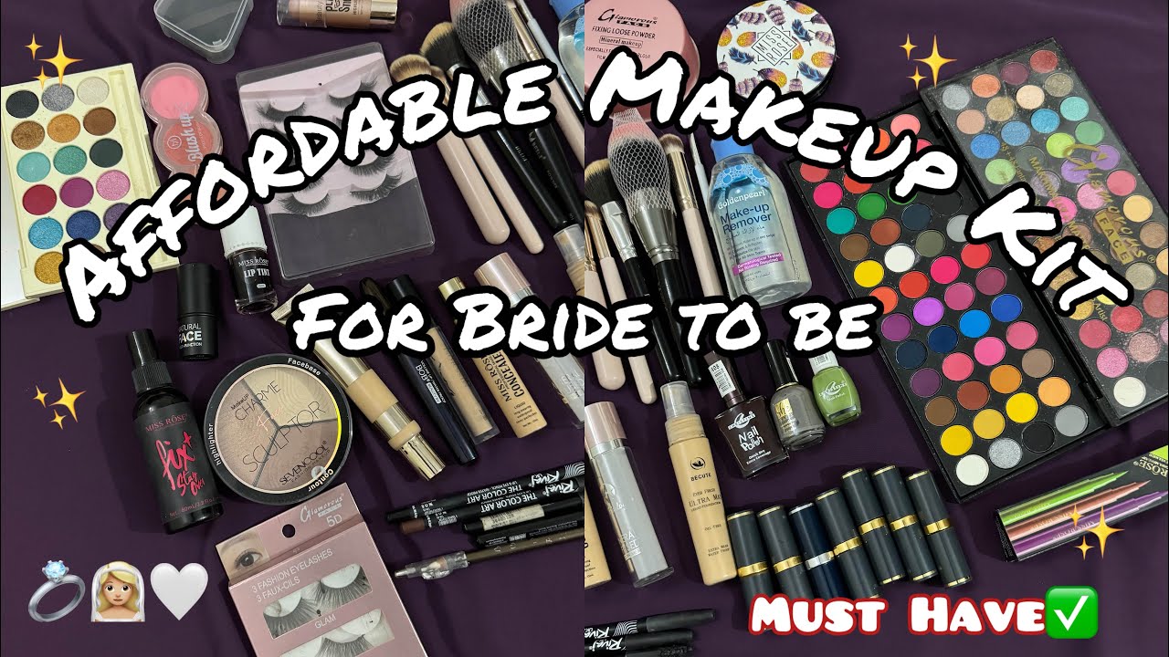 “AFFORDABLE” Makeup Kit For “BRIDE”||Bridal Makeup Essentials ...