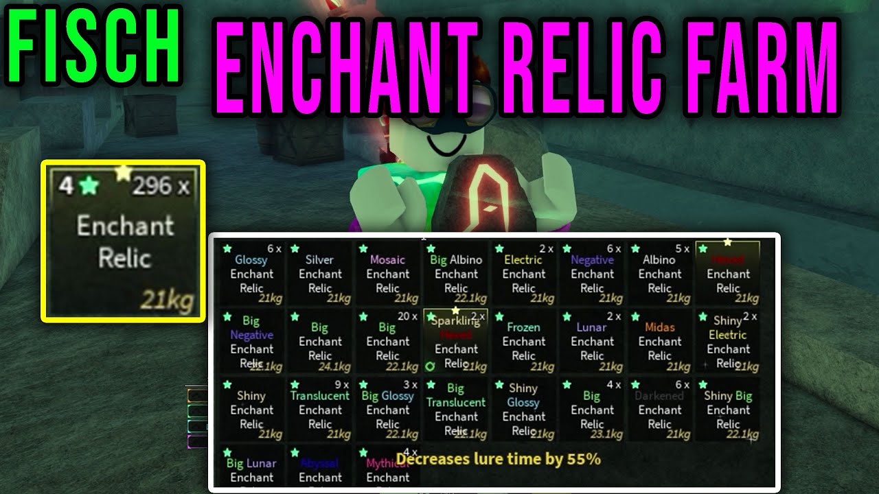 ENCHANT RELIC FARM LOCATION & METHOD [FISCH] - Roblox - YouTube
