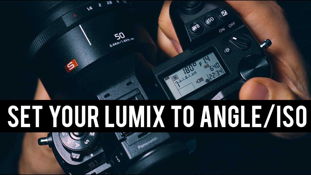 Set your Lumix S into angle/Iso mode - and follow( or don't ) the 180 ...