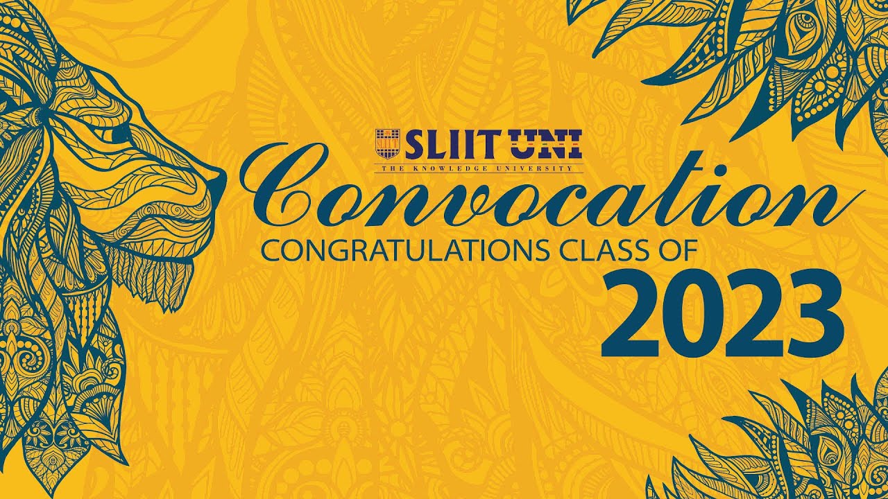 SLIIT Convocation 2023 September - Day 1 Session 1 - YouTube