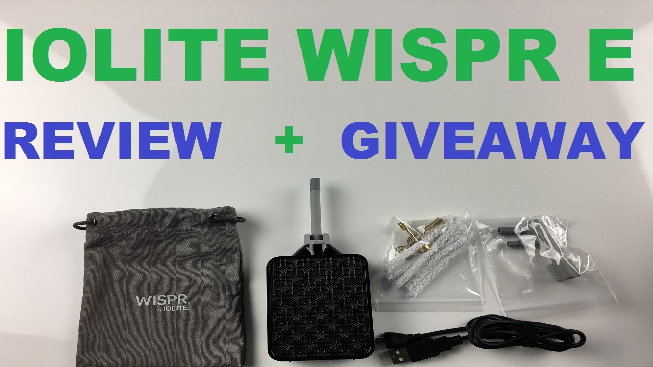 IOLITE WISPR E VAPORIZER REVIEW + GIVEAWAY - YouTube