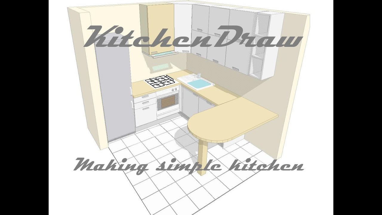 KitchenDraw making simple kitchen - YouTube