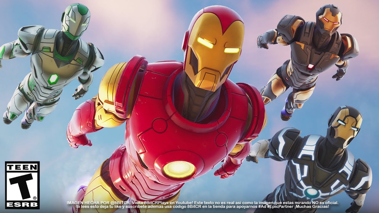 ¡INCREIBLE SKIN! IRON MAN x FORTNITE [ COMBOS y REACTIVIDAD IRON MAN ...