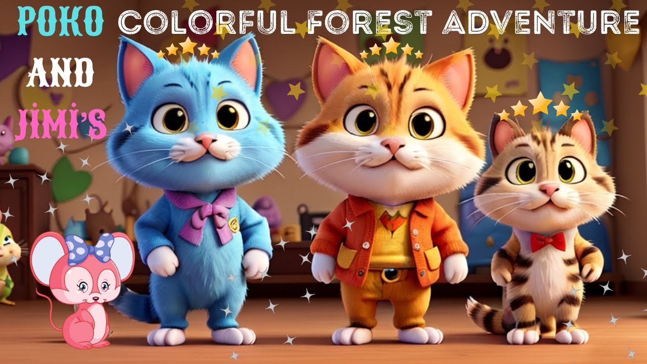 😽 Cat Poko and Mouse Jimi's🐭 | Kids Story🌈 A Cheerful Children's Story🐾 ...