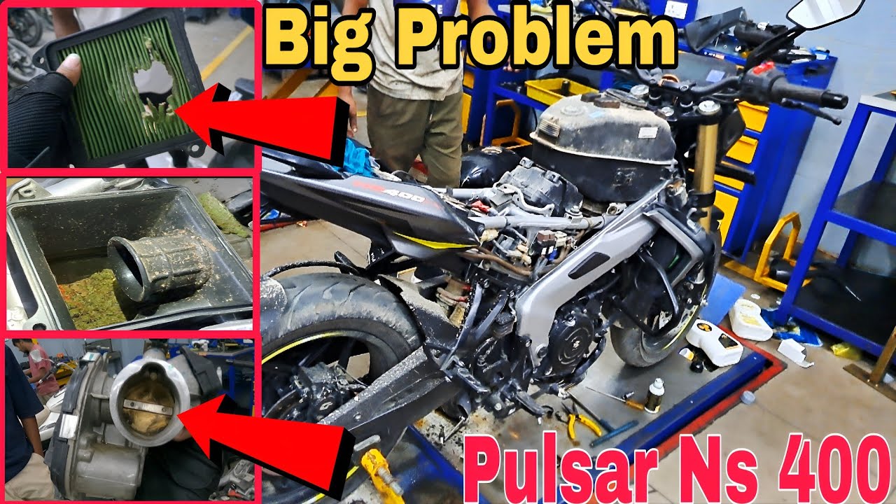 Big Problem Pulsar Ns 400 Second Service " Throttle body & Air Filter ...