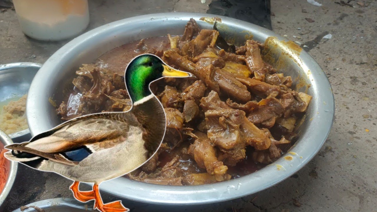 হাঁসের মাংস ভুনা । haser mangsho vuna । ভুনা হাঁসের মাংস রান্না । Duck ...