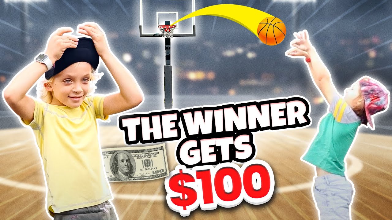 Basketball challenge, winner gets $100 - YouTube