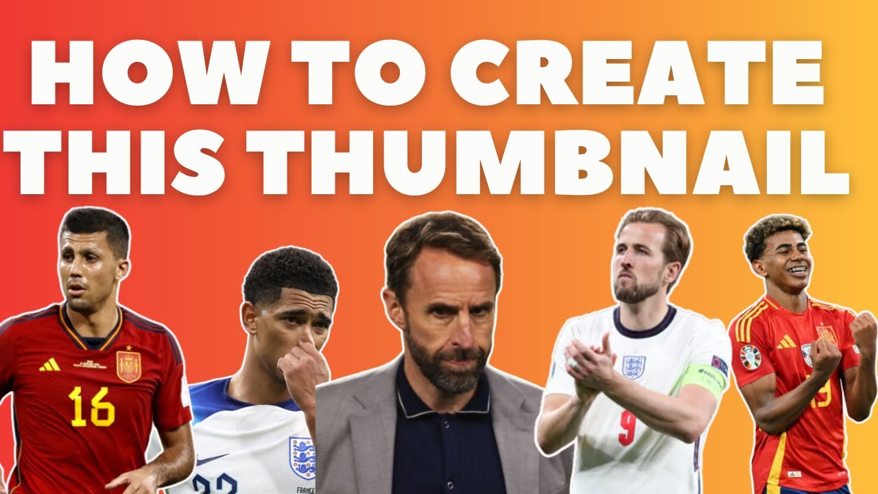 How To Create Football Thumbnails | Free and Paid - YouTube