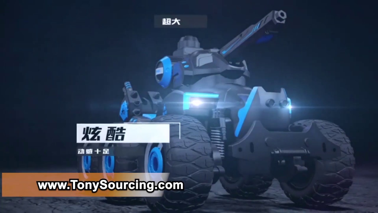 Amazing 12 channels remote control car toy rc amphibious tank toy - YouTube