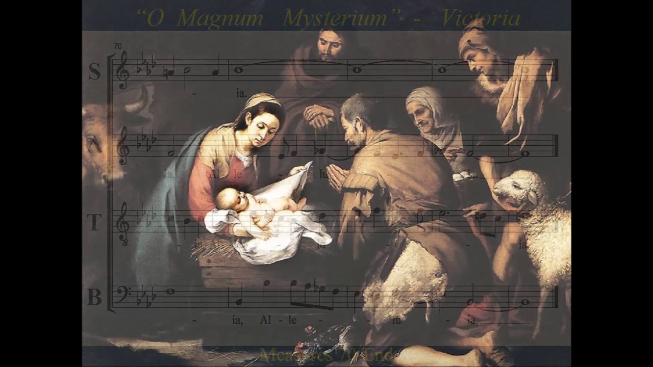 Victoria - O Magnum Mysterium - A flat - Score - YouTube