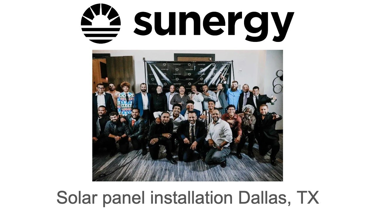 Solar panel installation Dallas, TX - Sunergy - YouTube