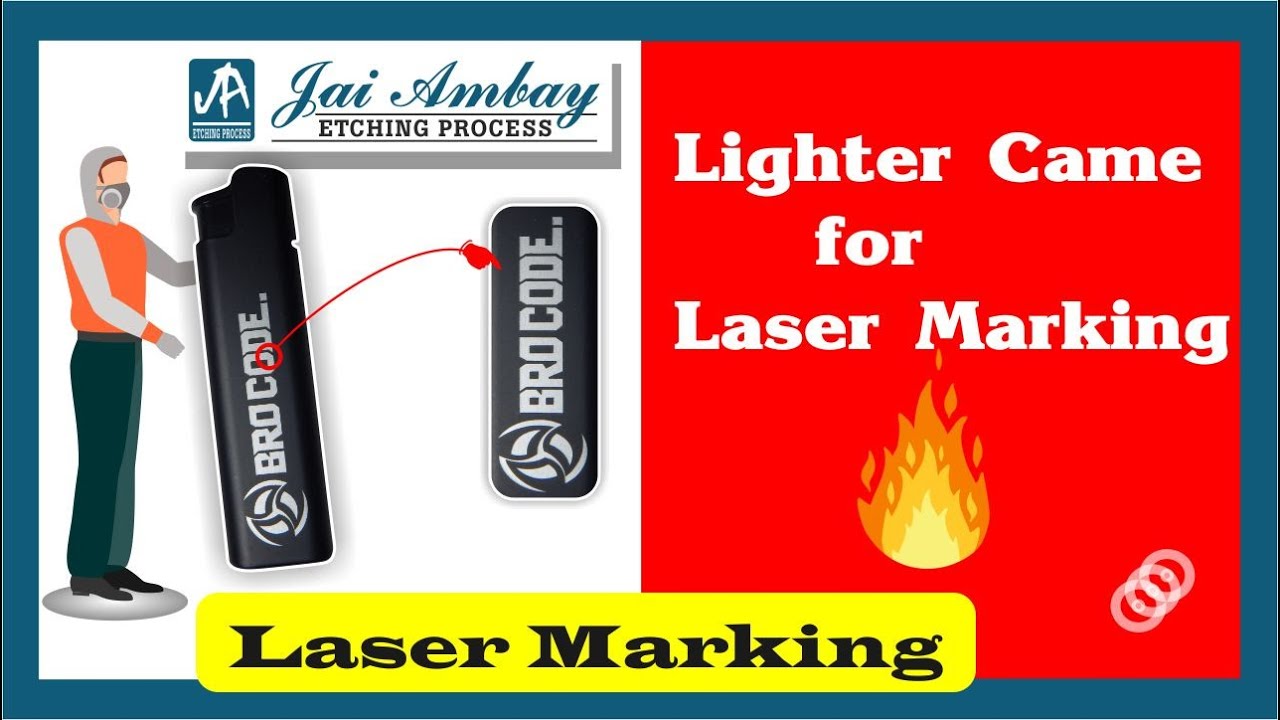 Laser Marking On Branded Lighter | Bro Code Lighter Laser Marking | Jai ...