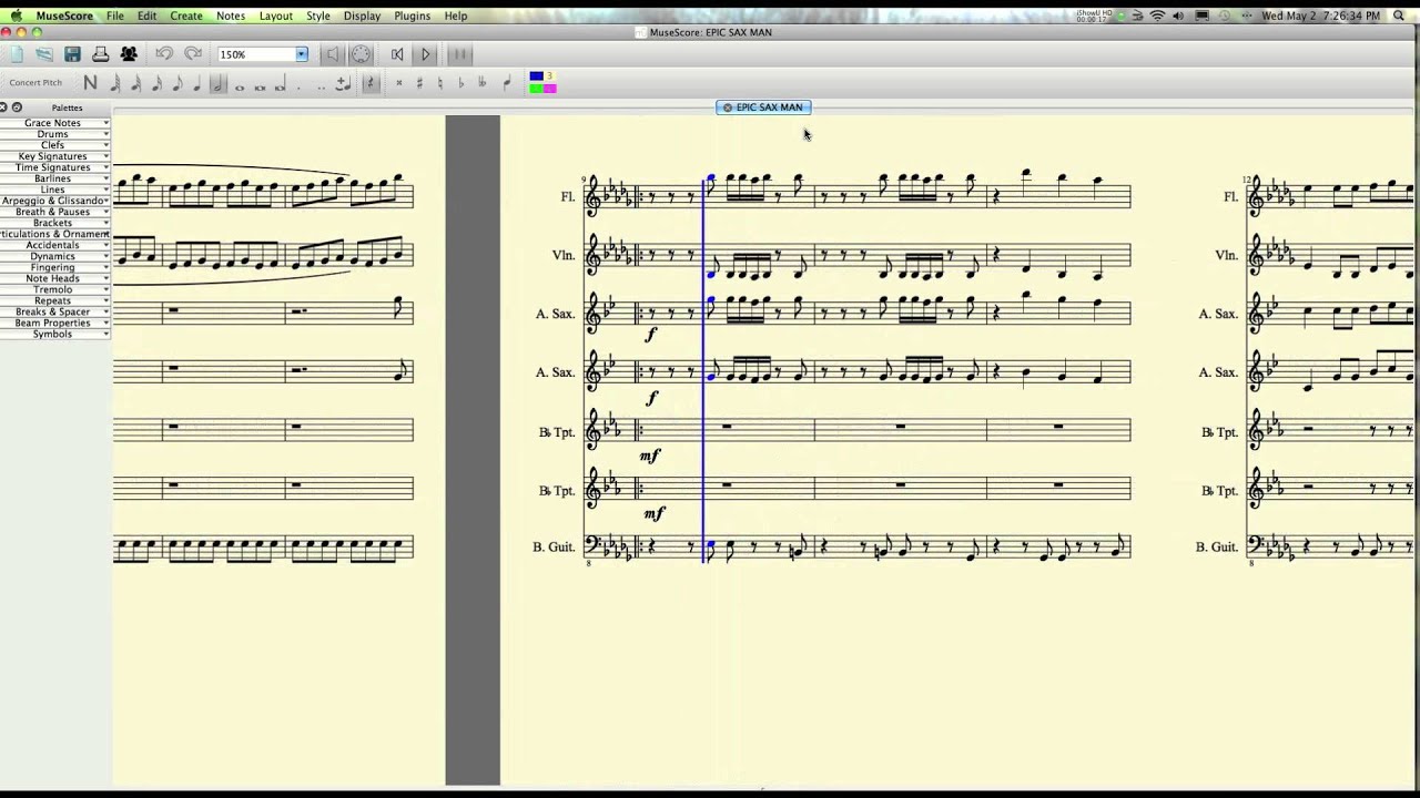 EPIC SAX GUY MUSESCORE - YouTube