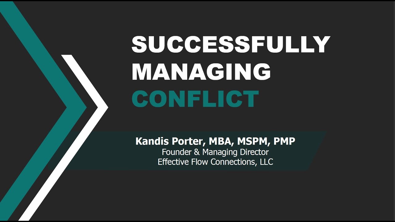 NCET Biz Cafe | Kandis Porter, Managing Conflict at Work | May 27, 2020 ...
