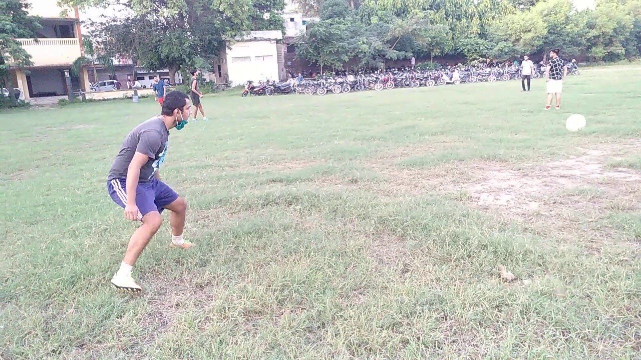 Football practice at DBS College. - YouTube