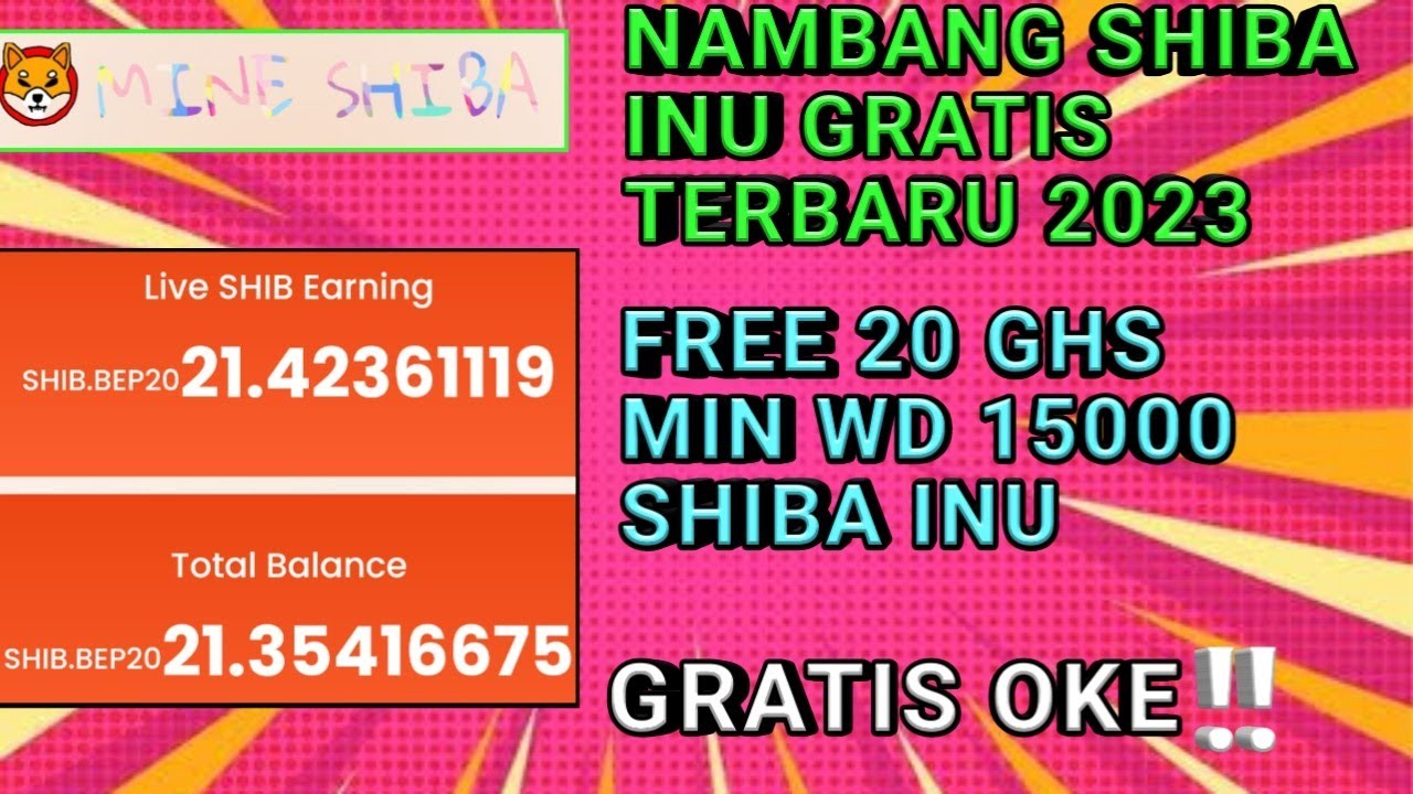 FREE MINING SHIBA INU TERBARU 2023|| 100% SUPPORT GRATISAN👏 - YouTube