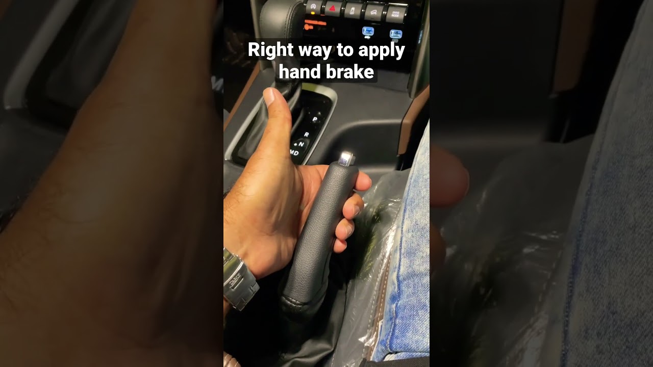 RIGHT WAY TO APPLY HAND BRAKE ! - YouTube