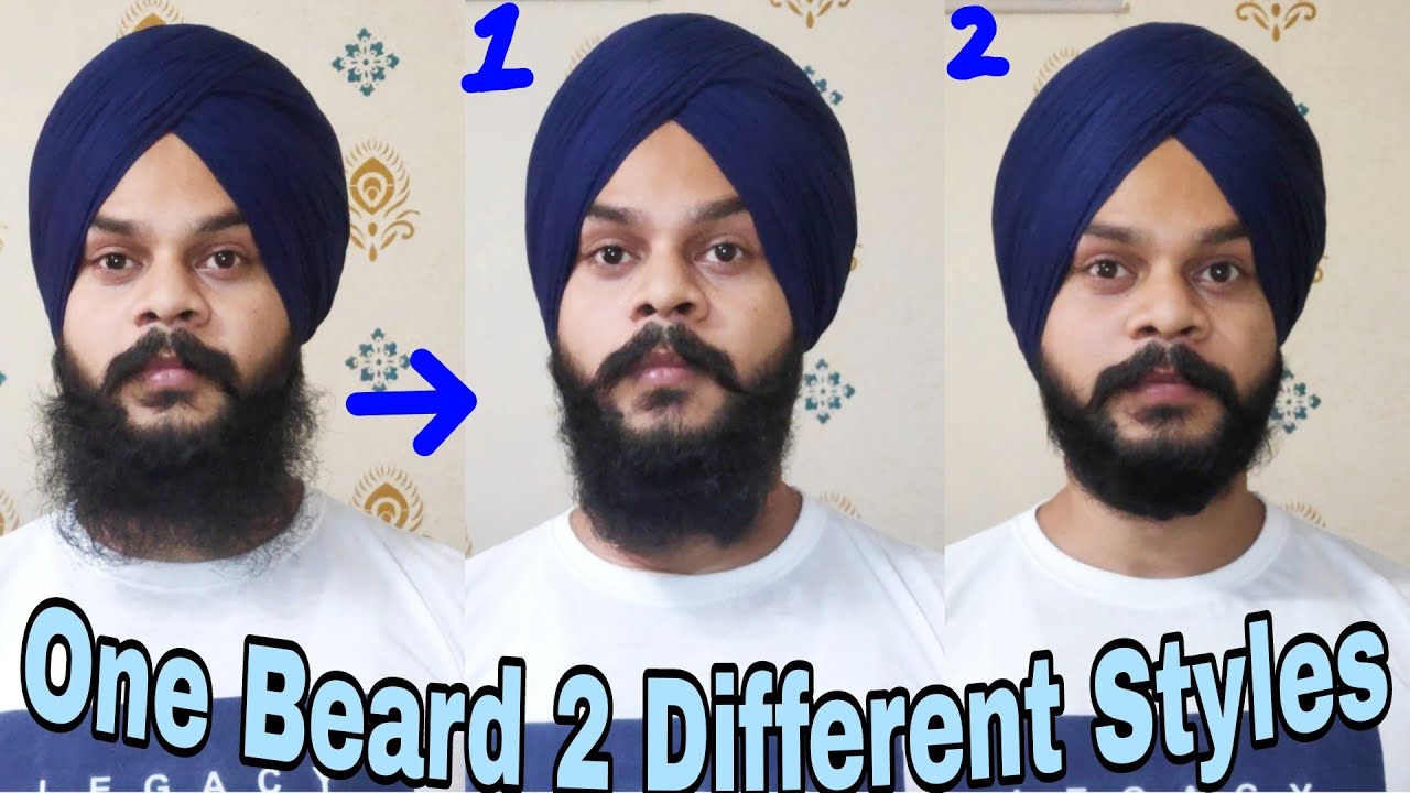 How to Tie Sikh Beard - Style your Beard without trimming - YouTube