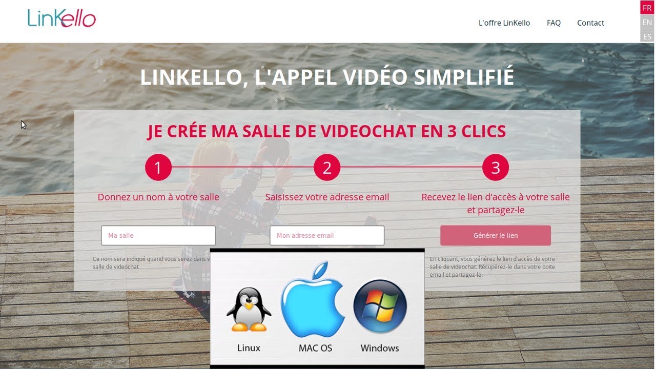 Présentation de Linkello ( appel video simplifié ) - YouTube