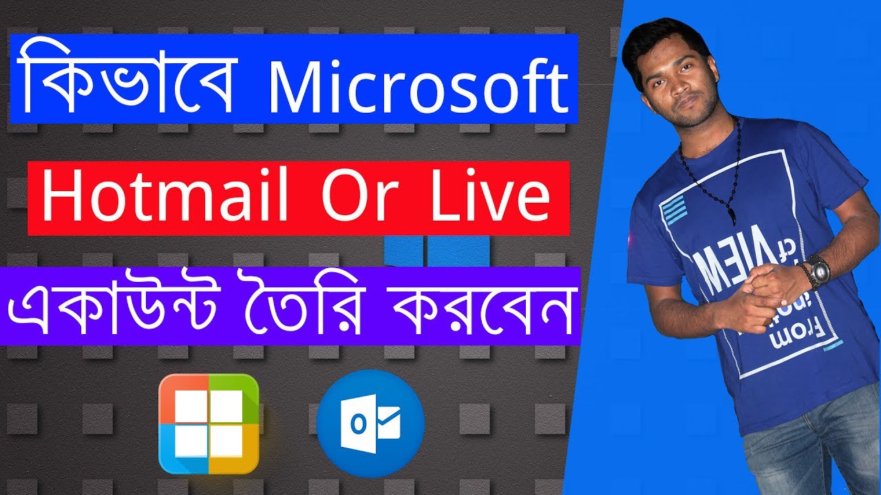 How To Create Microsoft Account | কিভাবে Hotmail Or Live একাউন্ট তৈরি ...