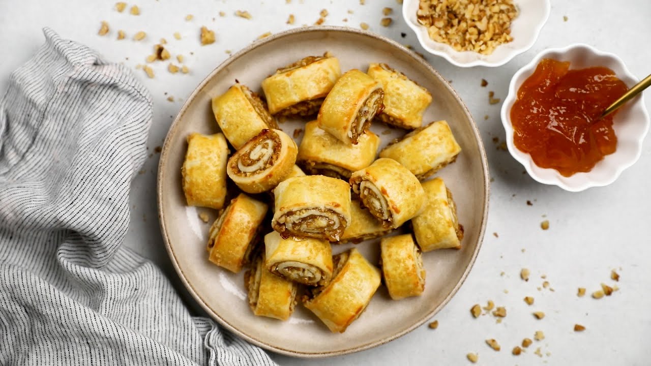 Apricot Rugelach Cookies Recipe - YouTube