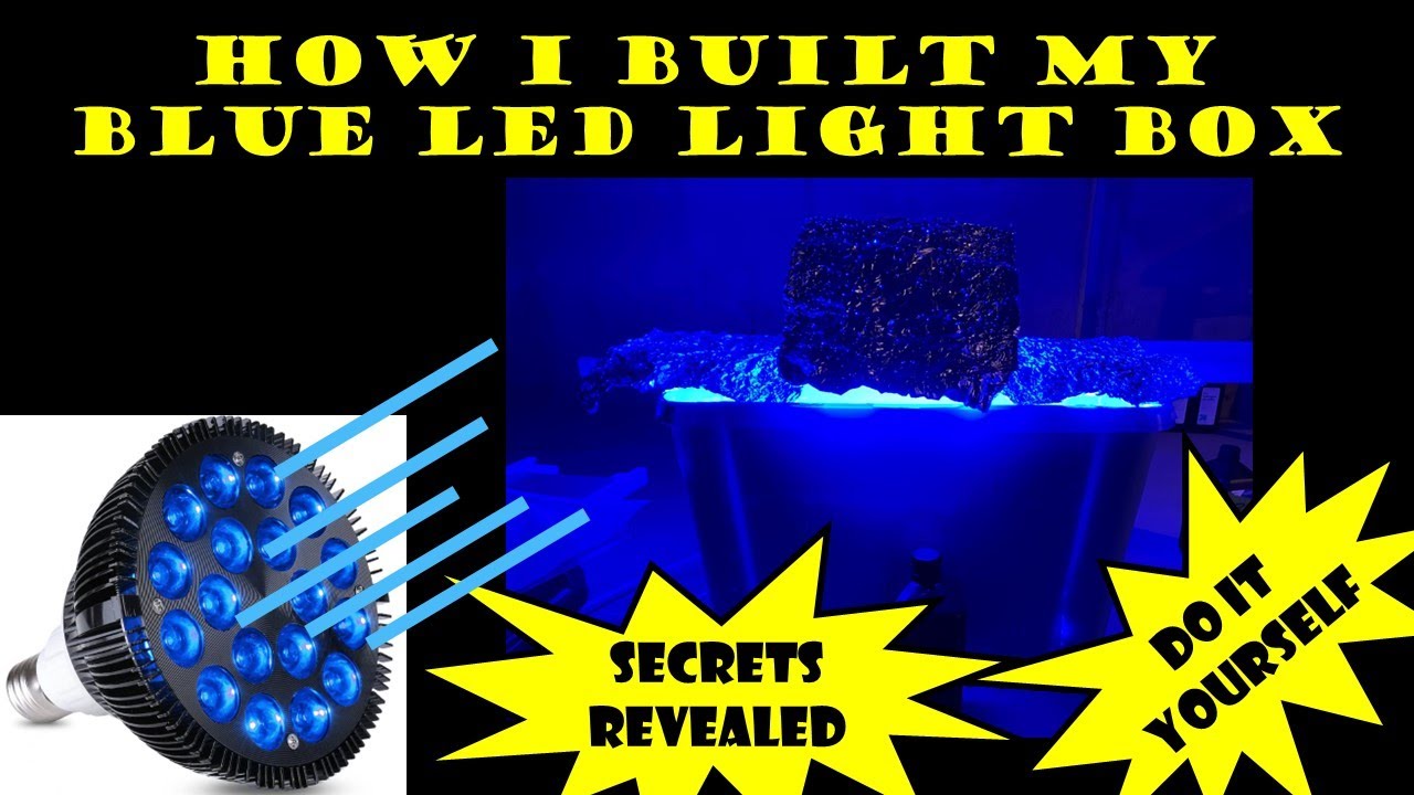 How I built my Blue LED light box for comic book stain removal and ...