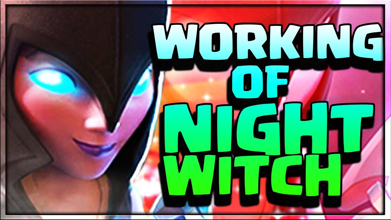 CLASH ROYALE - NIGHT WITCH VS ALL CARDS (SELECTED!) || NIGHT WITCH ...