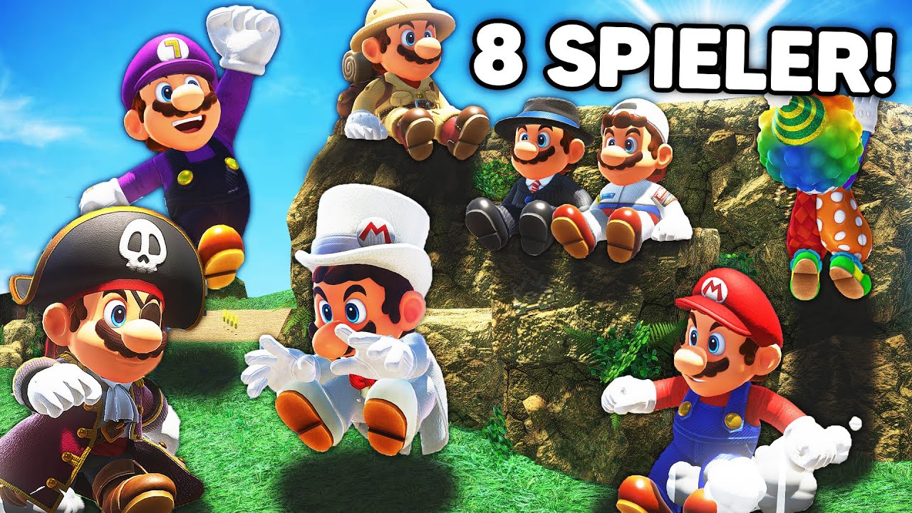 8 Spieler HIDE & SEEK ist PURES CHAOS! (Super Mario Odyssey) - YouTube