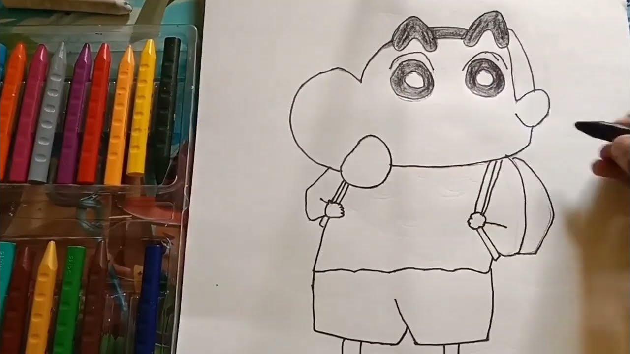 Shin Chan drawing kaise banaye ? How to draw ShinChan step by step ...