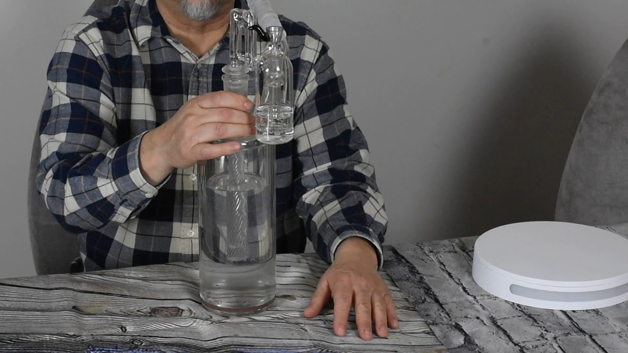 Home Made Hybrid Bubbler Gravity Bong bubbler with downstem and ...