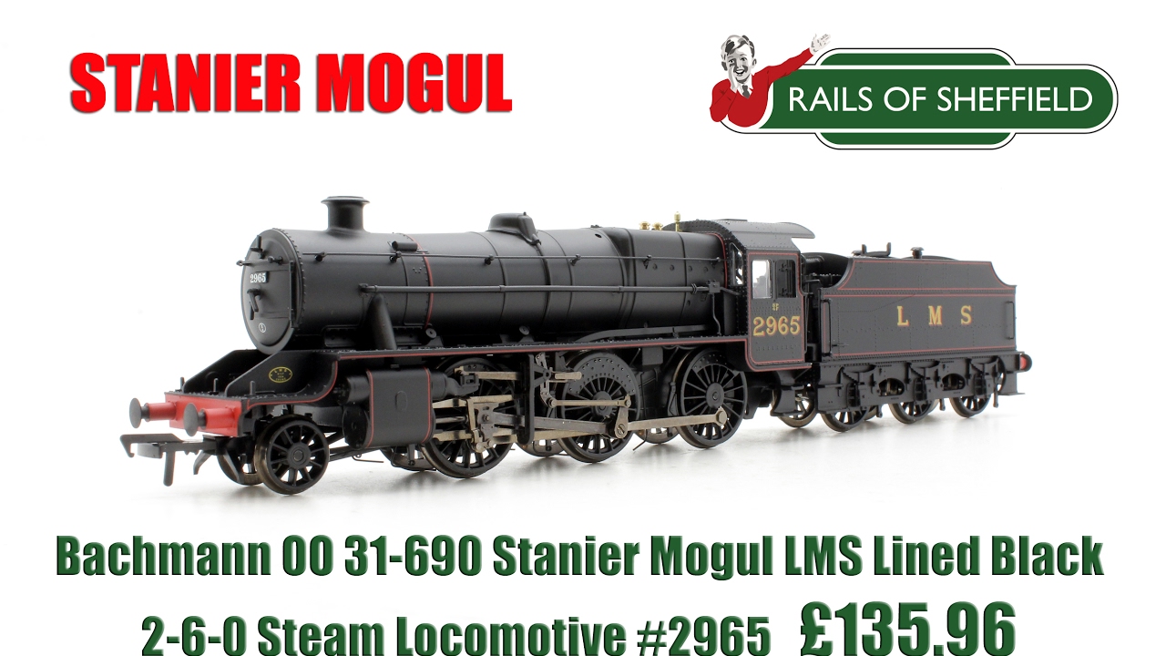 Bachmann OO Stanier Mogul LMS Black 2-6-0 Locomotive in depth look ...
