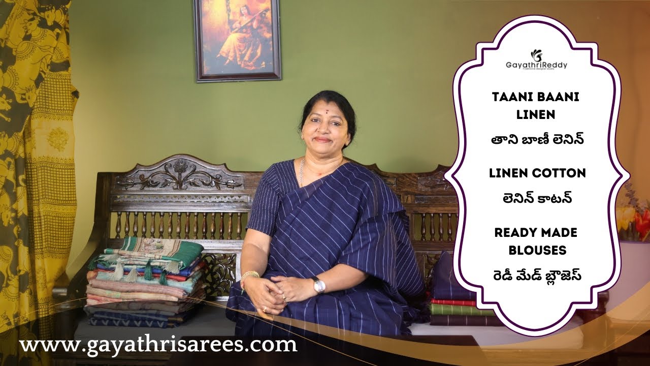 Taani Baani Linen, Linen Cotton Sarees & Readymade Blouses | # ...
