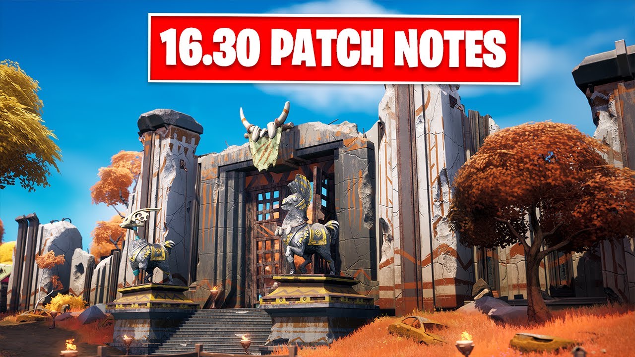 FORTNITE 16.30 UPDATE PATCH NOTES - WHATS NEW AND WHATS COMING ...