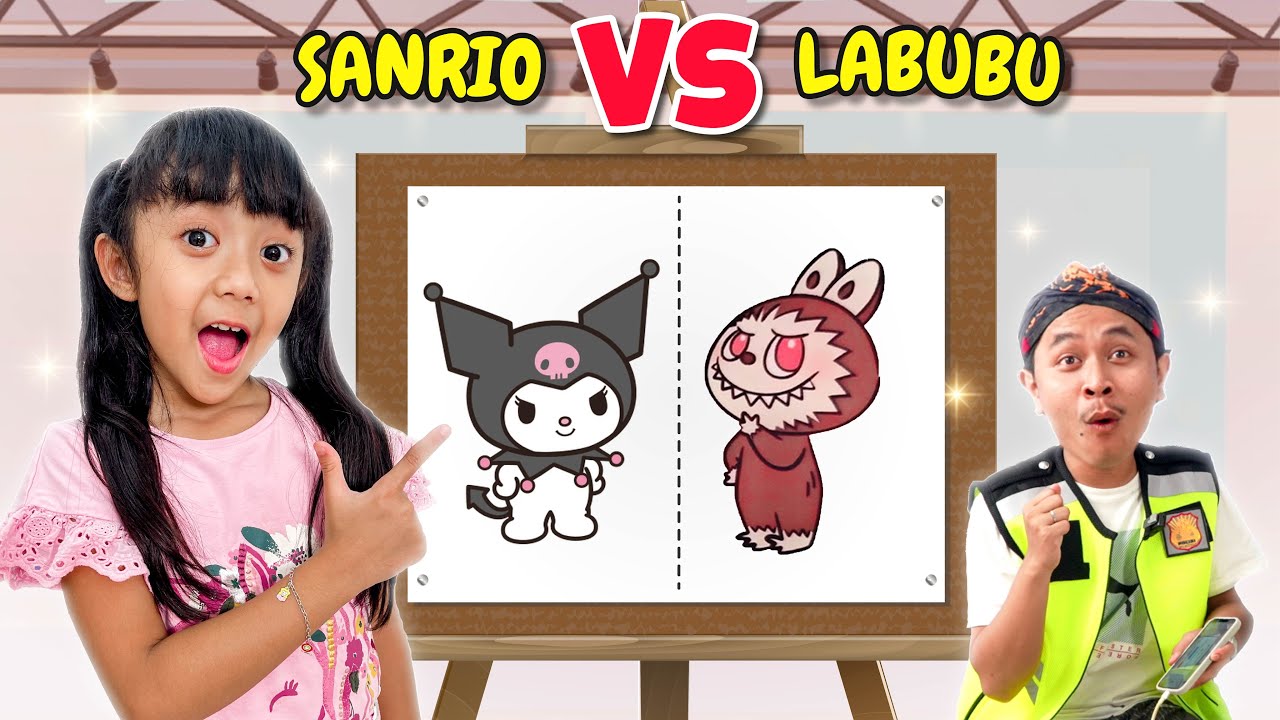 SAMANTHA GAMBAR SANRIO VS LABUBU VIRAL !! GAMBAR SIAPA YANG PALING ...
