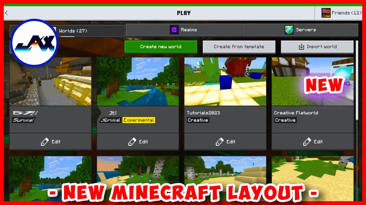 💫New Minecraft Bedrock Interface, Profile, & Game Stats Layout💥 - YouTube
