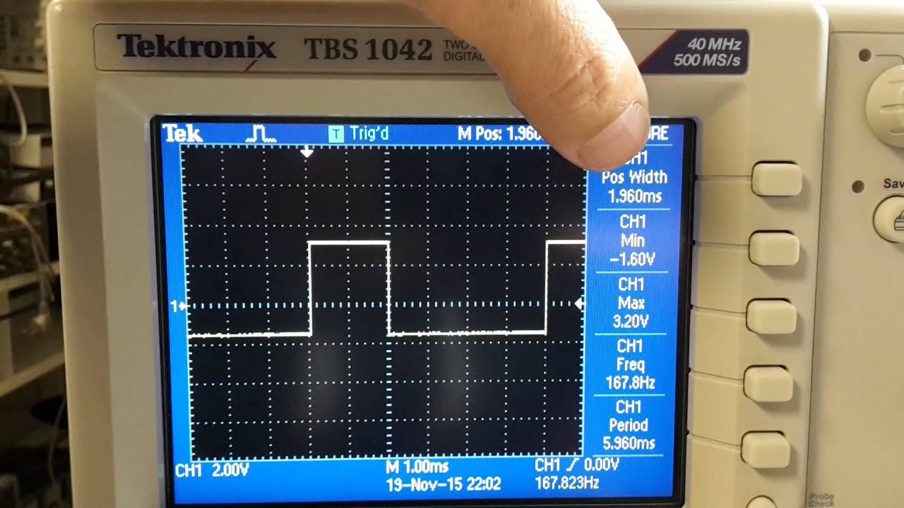 PWM SP from 1ms -2ms - YouTube