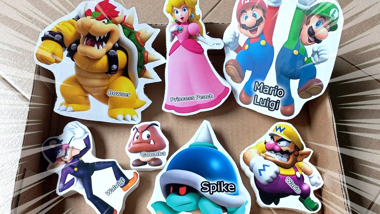 #245 Box of Mario Bros v Waluigi Luigi Falling asleep with Boing! Super ...