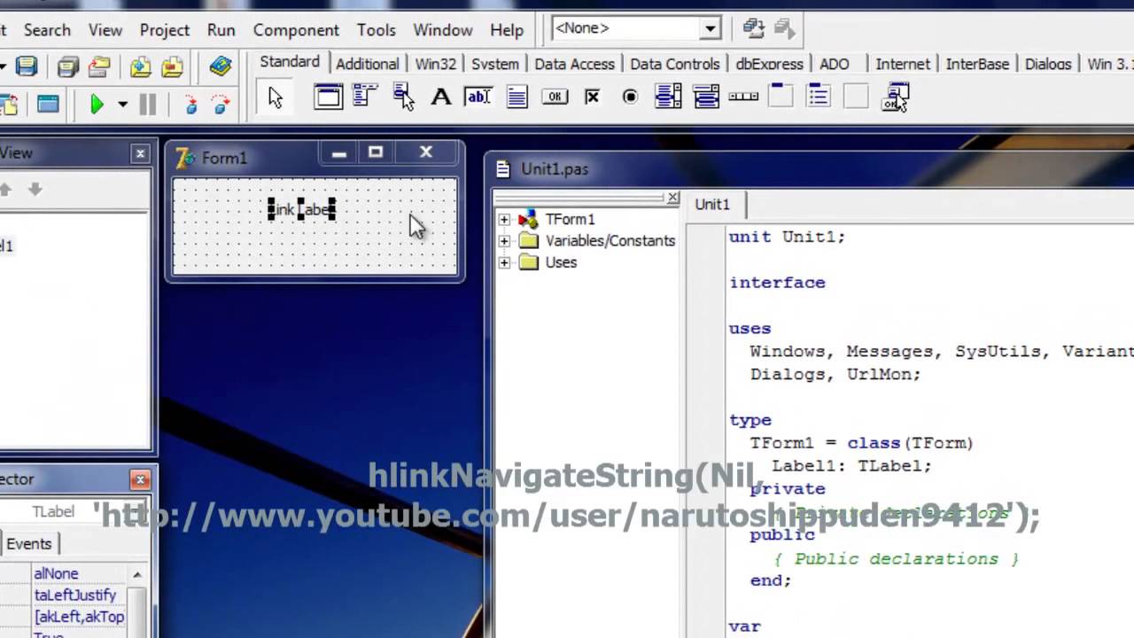 Crear un Link Label en Delphi 7 Second Etiqueta] [Delphi] [Facebook ...