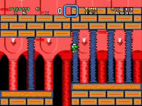SMW Custom Castle Tileset Test - YouTube